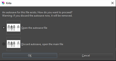 The Autosave Dialog Box - Feature Requests - Krita Artists