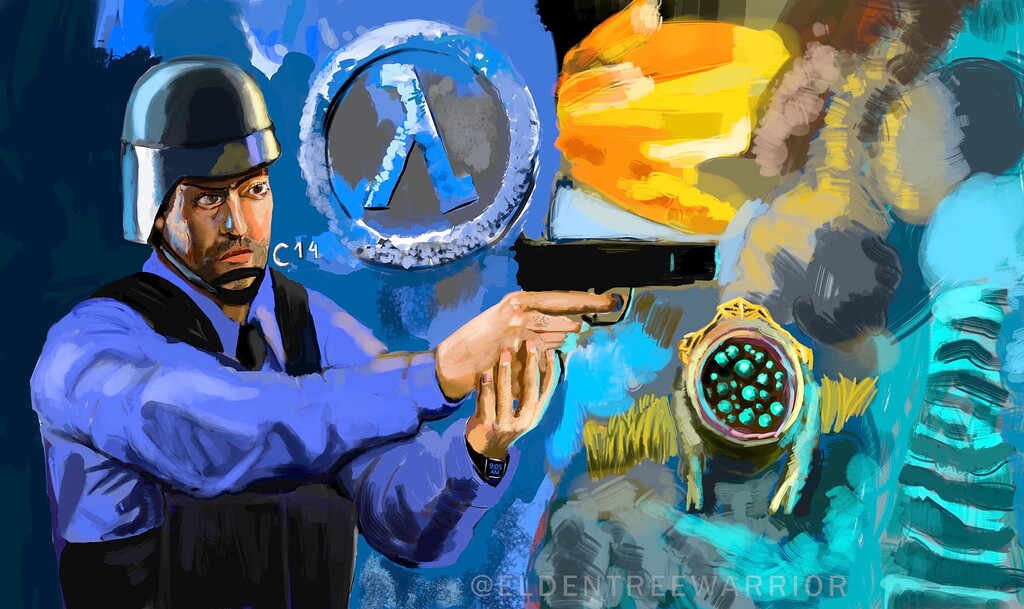 Barney Calhoun from Half-Life - Finished Artworks - Krita Artists