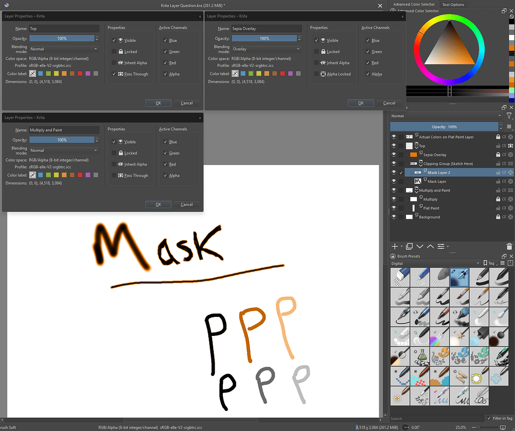 Isolate overlay layer to specific layer group - Basics & Interface - Krita Artists