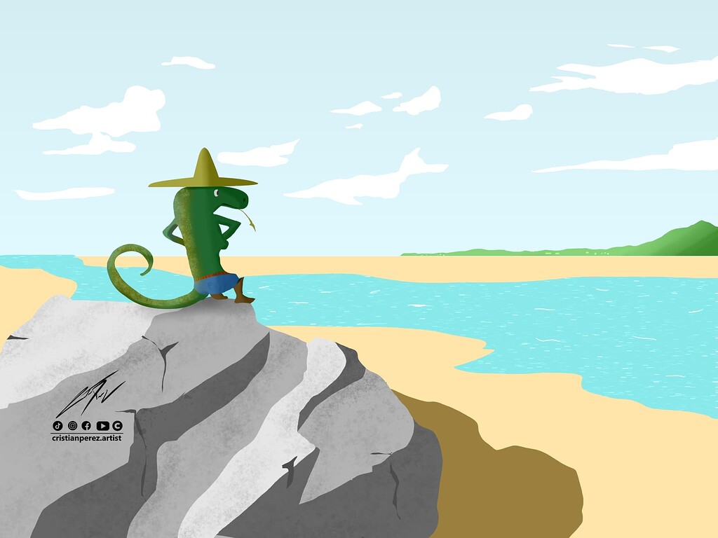 Lizard Cowboy 🤠 - Finished Artworks - Krita Artists