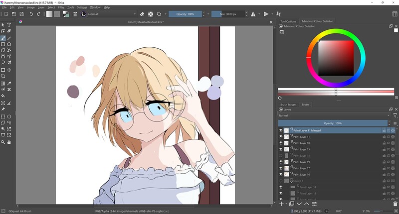 The canvas is too pixelated even though it has high resolution/pixels ...