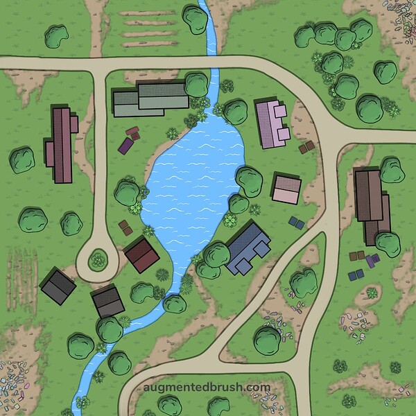 Town Map Generic Pack by Augmented Brush - Brushes and Bundles - Krita ...