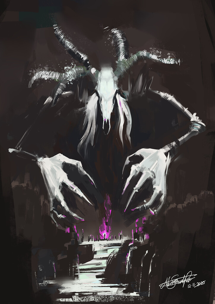 Eldritch Wendigo - Finished Artworks - Krita Artists