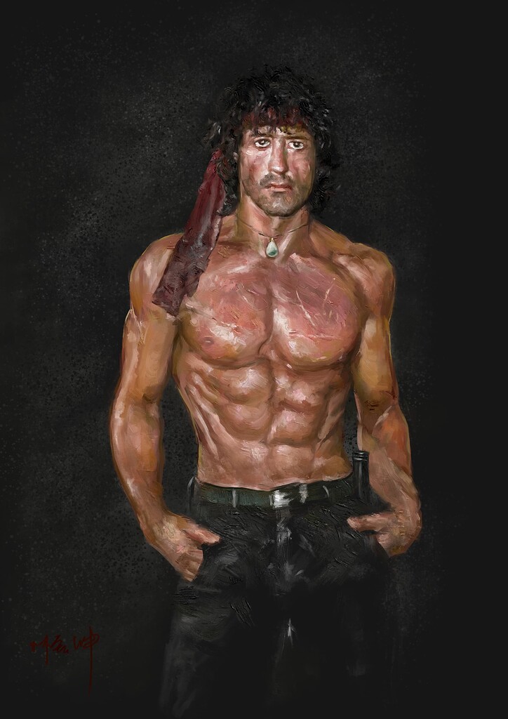 Rambo - Finished Artworks - Krita Artists