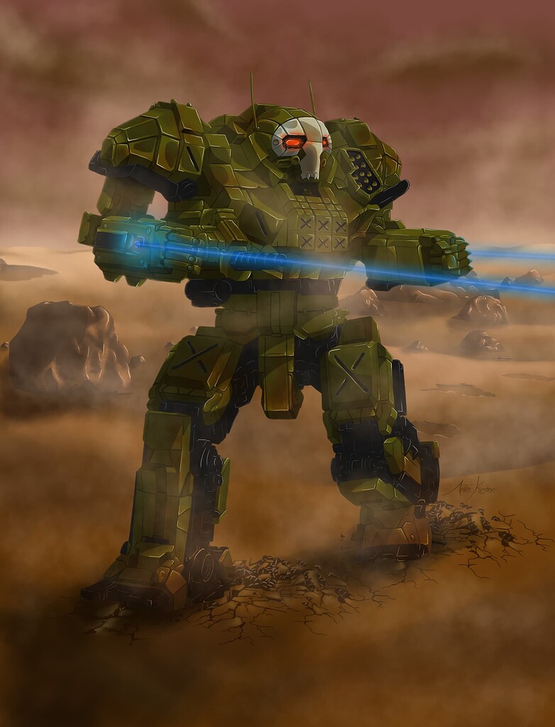 Atlas Rising - Battletech fanart - Finished Artworks - Krita Artists