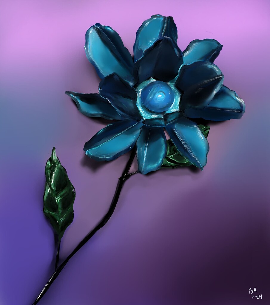 Just some metallic texture, and shading practice today - Finished ...