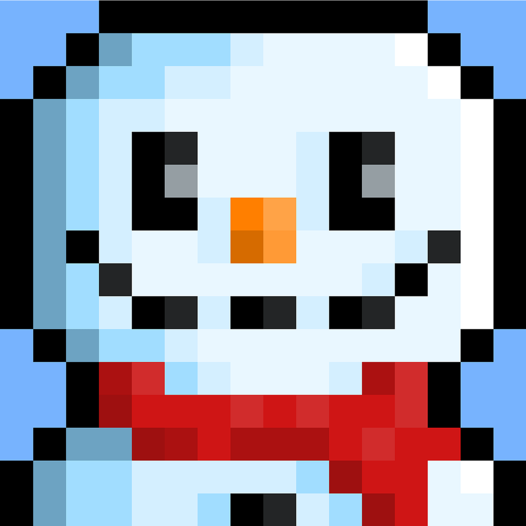Just a quick little pixel art snowman - Finished Artworks - Krita Artists