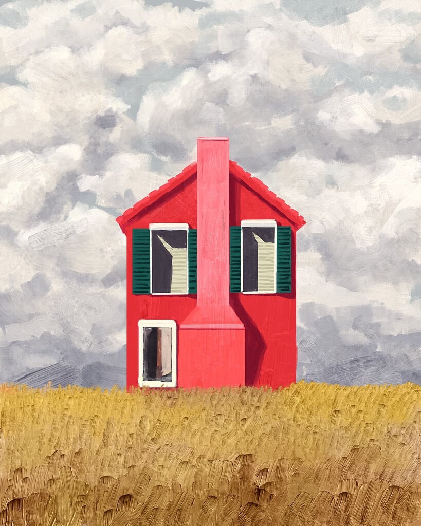 Red house - Finished Artworks - Krita Artists