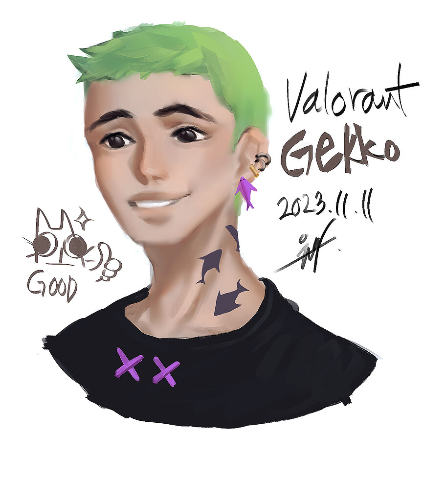 Valorant fanart (gekko) - Finished Artworks - Krita Artists
