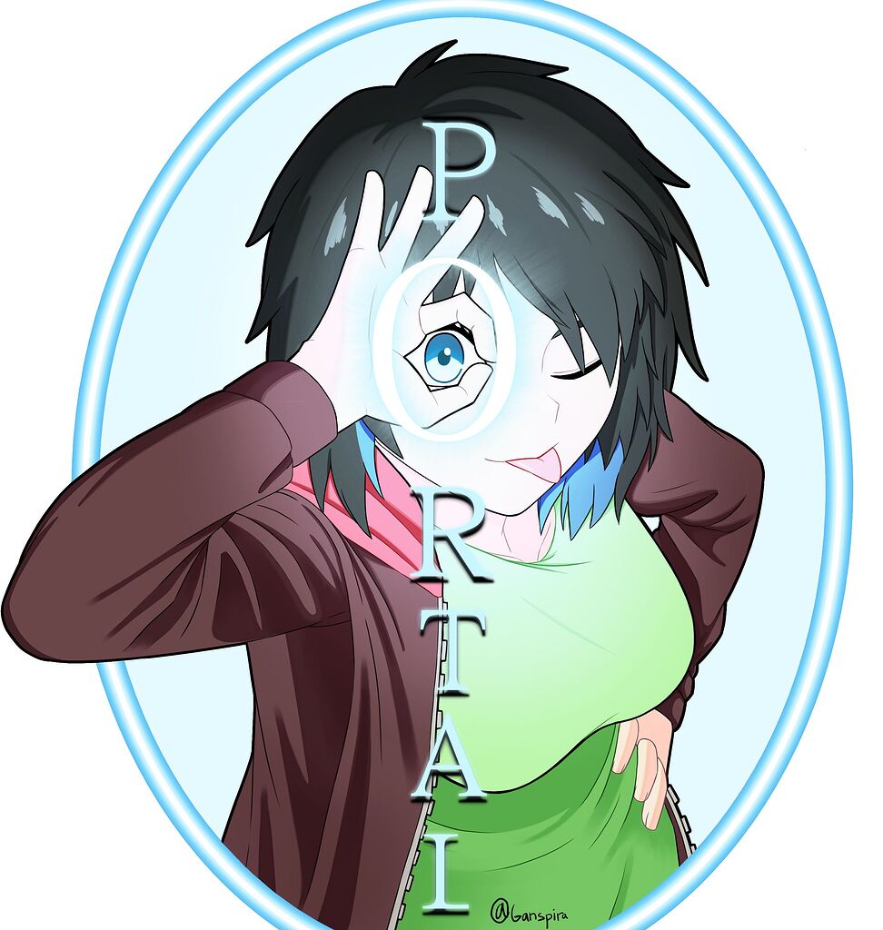 OC portal girl - Finished Artworks - Krita Artists