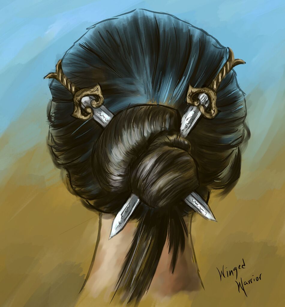 Hairstyle - Dagger Bun - Finished Artworks - Krita Artists