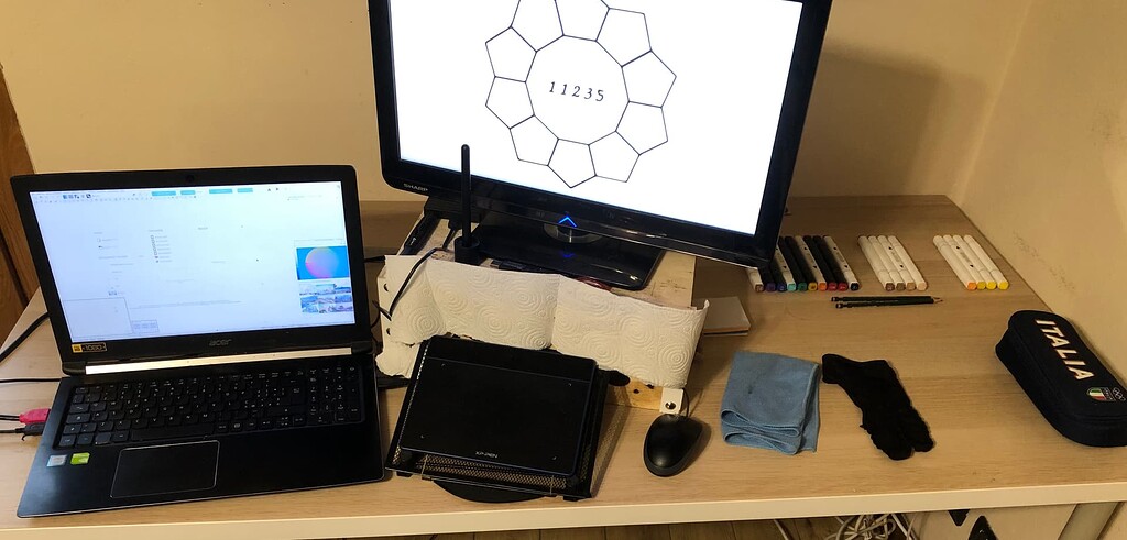 Post your painting workstation! - Art Discussions - Krita Artists