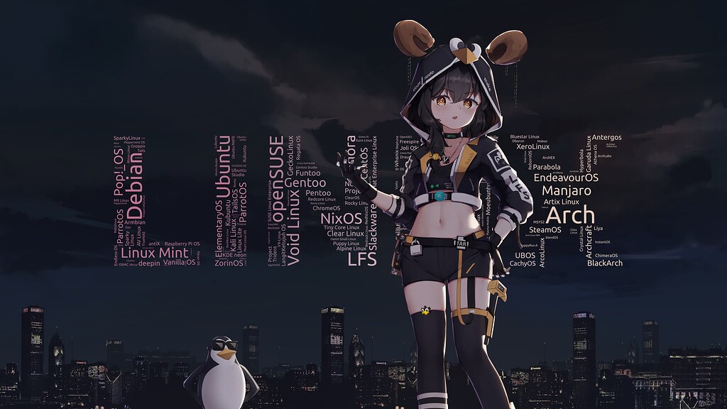 Arch Linux Wallpaper Girl
