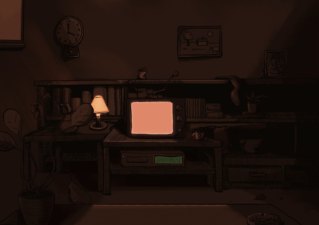 Backgrounds for an animation project - Finished Artworks - Krita Artists