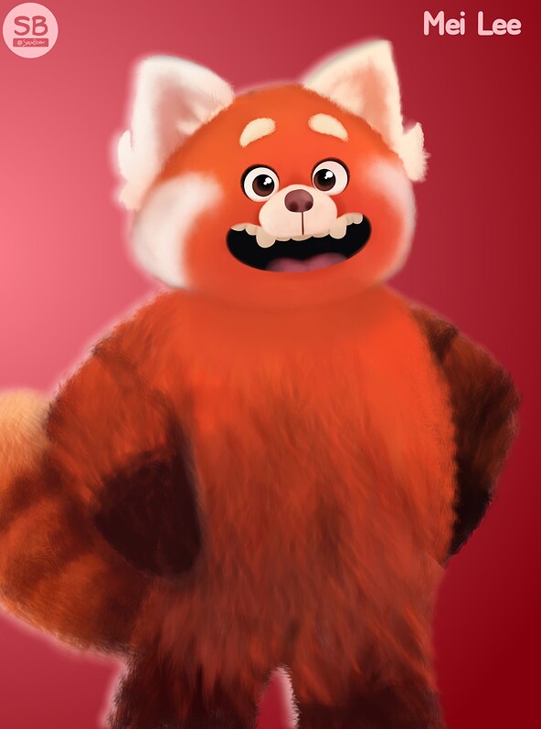Mei Lee (from Disney's "Turning Red") - Finished Artworks - Krita Artists