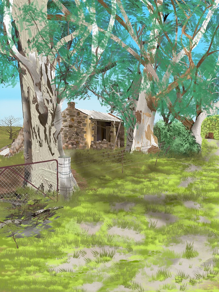 The Ruins, from a holiday photo in Sth Australia - Finished Artworks ...