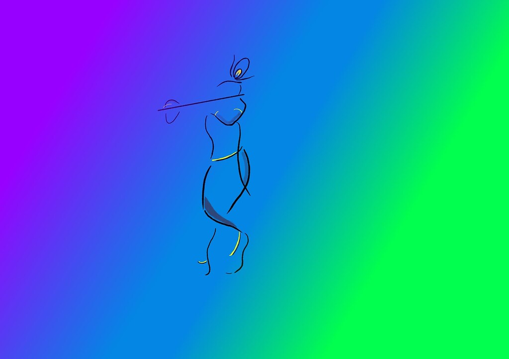 Shri Krishna - Finished Artworks - Krita Artists
