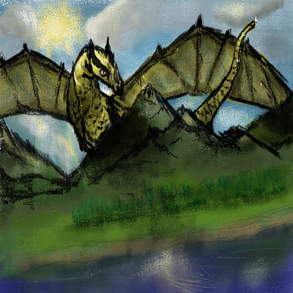 June 24 Challenge Entry - "Magnificent Dragon" - Finished Artworks ...
