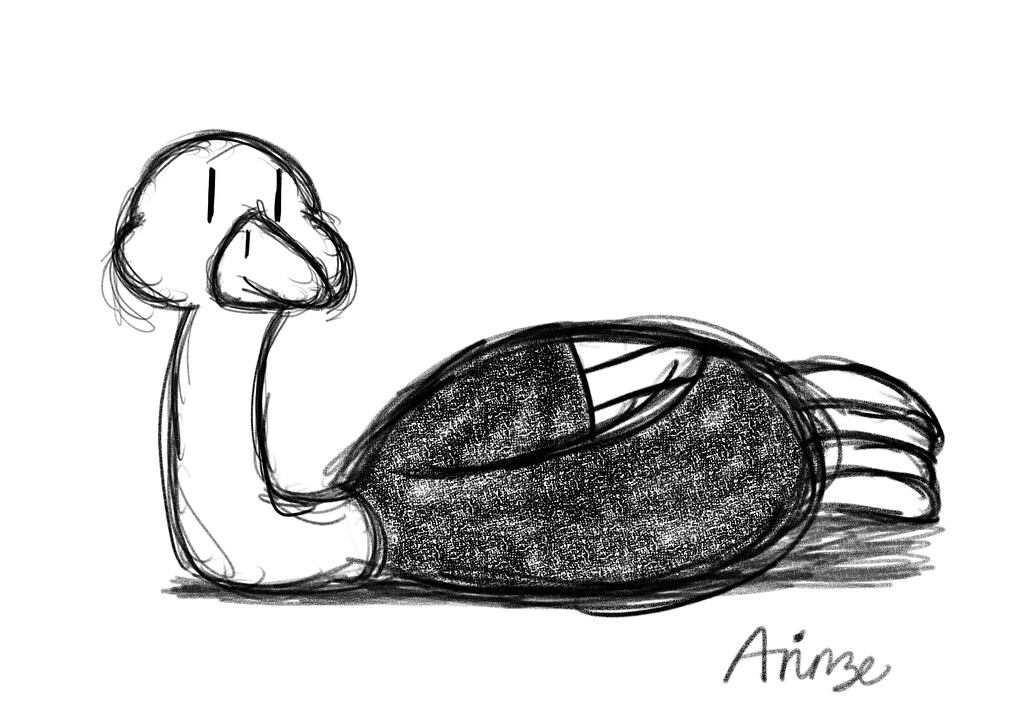 Ostrich Doodle - sketchbook - Krita Artists