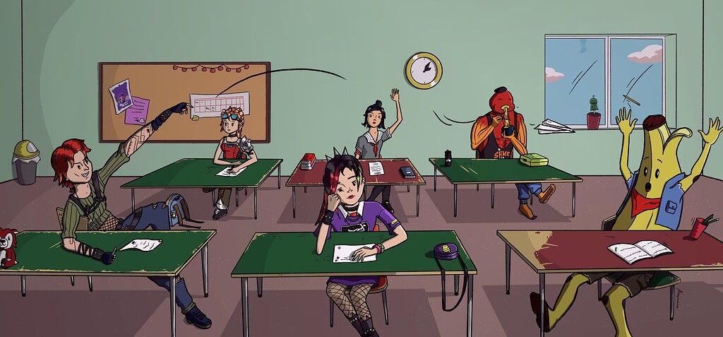 Fortnite - Back to School - Finished Artworks - Krita Artists