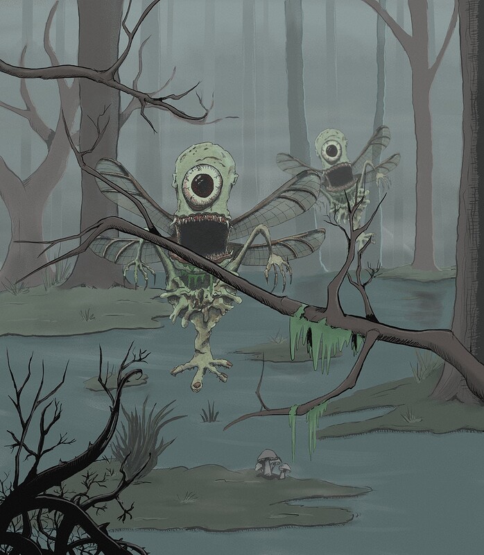 Swamp creatures - Finished Artworks - Krita Artists