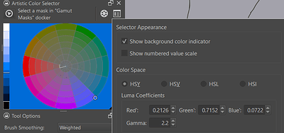 HSI/HSY sliders for Specific Color Selector - Feature Requests - Krita ...