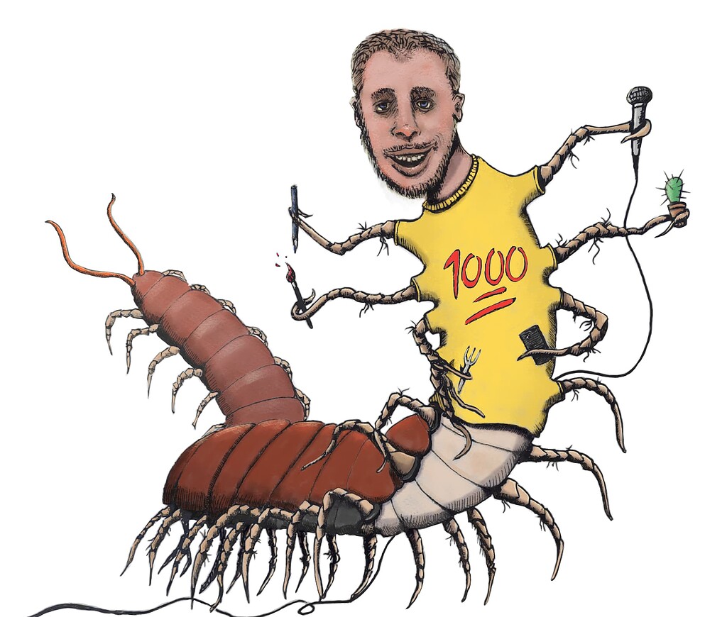 Centipede man - Finished Artworks - Krita Artists