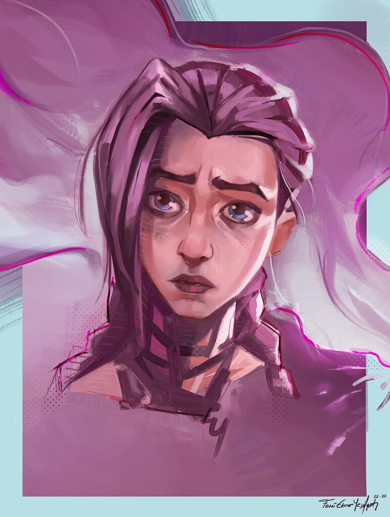 Jinx in Pink revised - Finished Artworks - Krita Artists