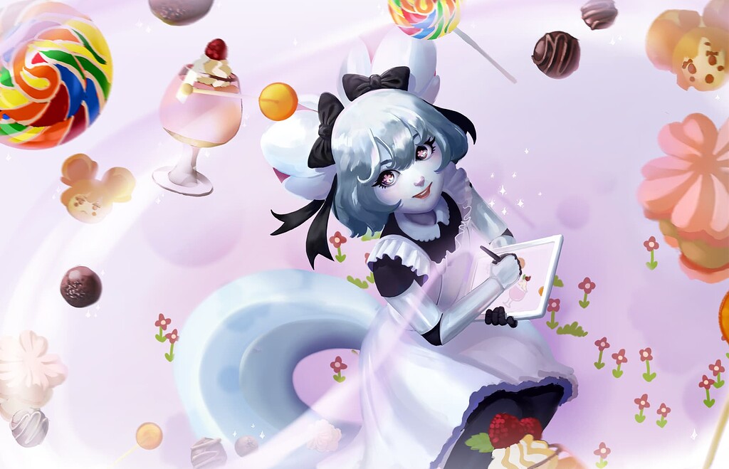 Sweets and Kiki - Finished Artworks - Krita Artists