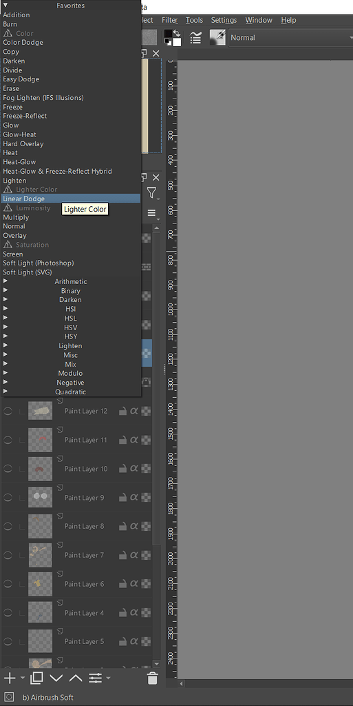Overlay modes don't work - Basics & Interface - Krita Artists