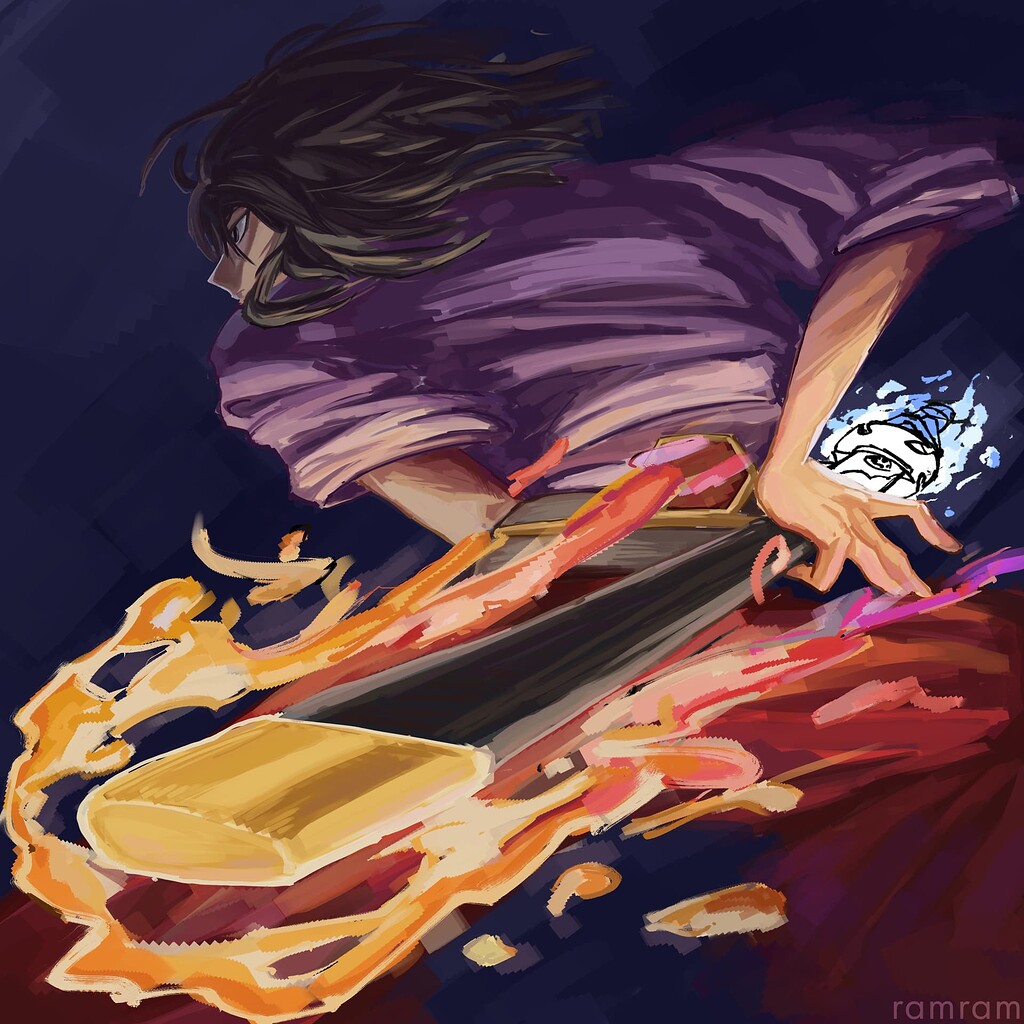 Tried to paint fire - Finished Artworks - Krita Artists