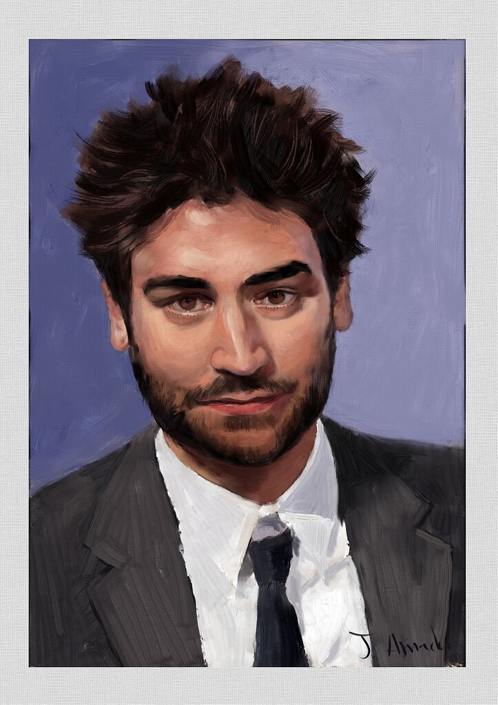 Ted Mosby Portrait - Finished Artworks - Krita Artists
