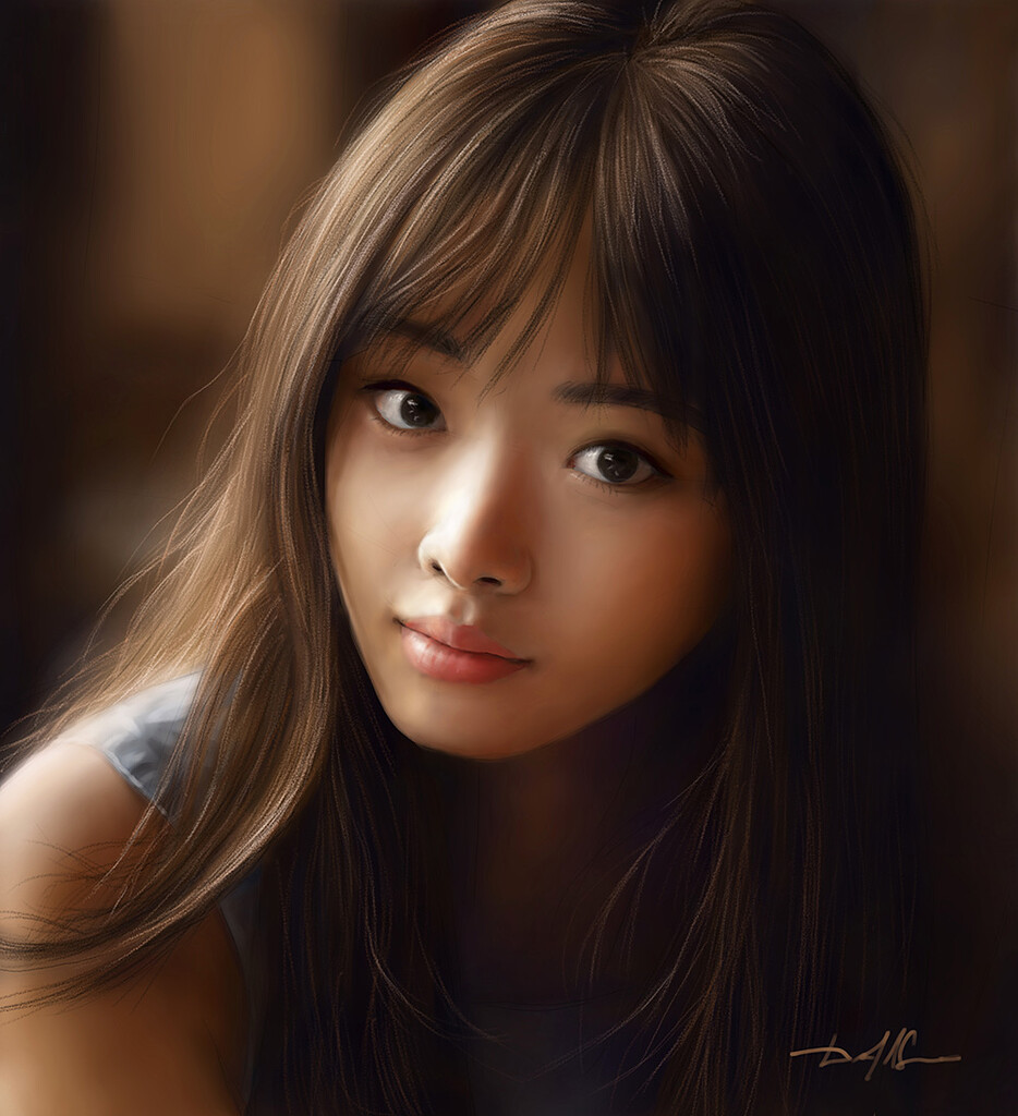 Krita Portrait Painting with Process Timelapse - Finished Artworks ...