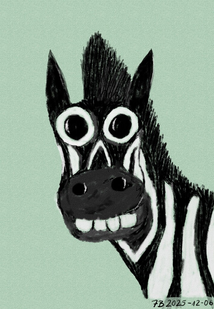 Grinning Zebra - Finished Artworks - Krita Artists