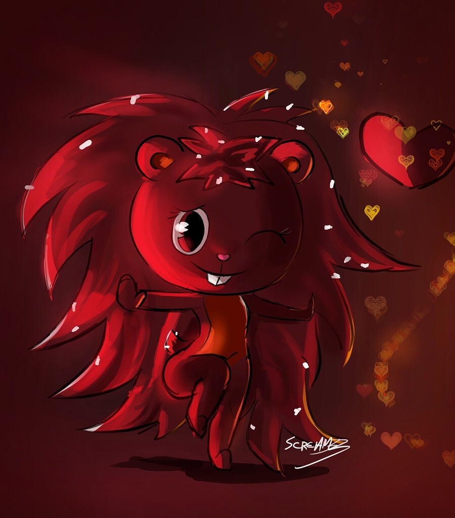 Flaky fanart 2022 (character belong to Mondomedia) - Finished Artworks ...