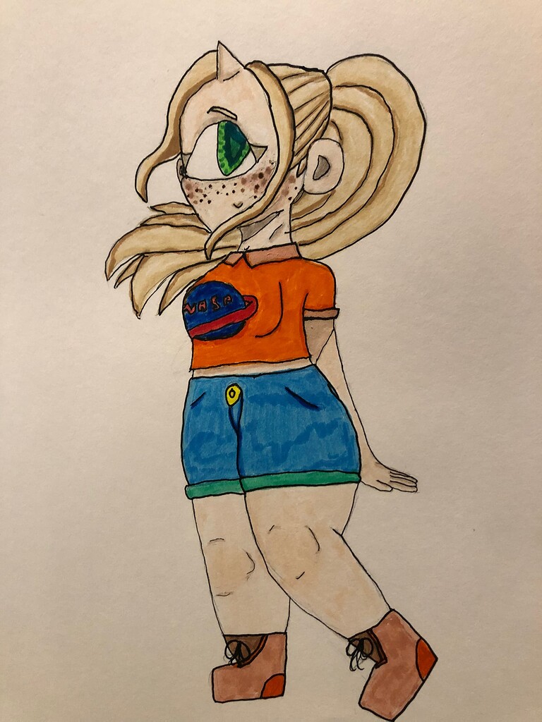 Cyclops Girl! - Traditional - Krita Artists