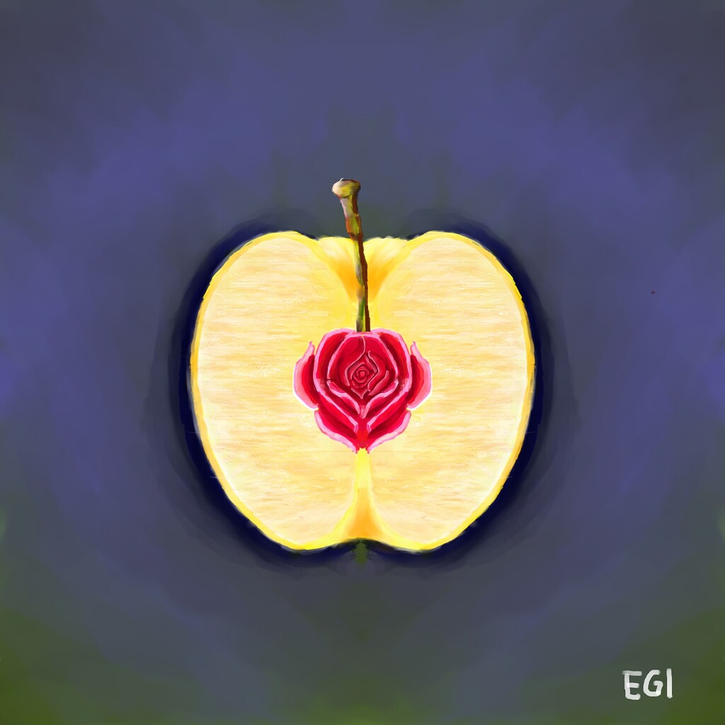 The beautiful pink apple - Finished Artworks - Krita Artists