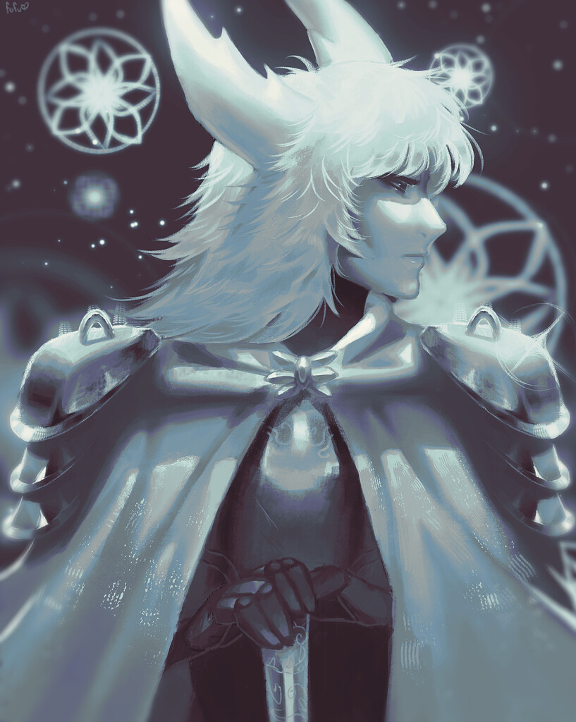 The Hollow Knight (pure vessel) - Finished Artworks - Krita Artists