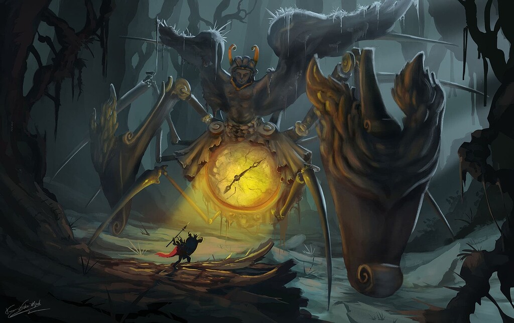 Time Demon - Finished Artworks - Krita Artists