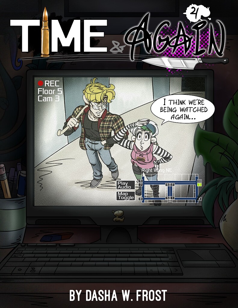 "Time & Again" Chapter 4 Cover Art - Finished Artworks - Krita Artists