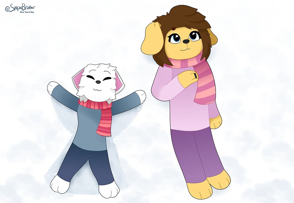 Snow Angels - Finished Artworks - Krita Artists