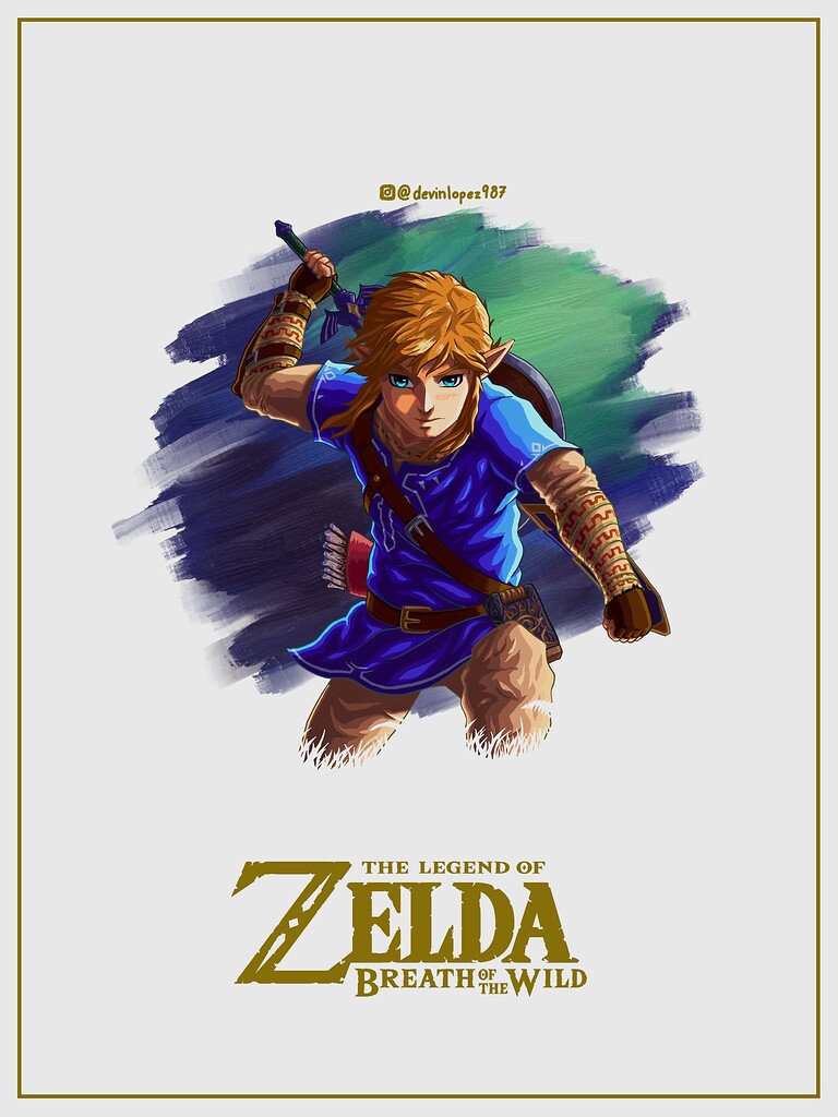 Link BOTW Drawing, my first digital drawing - Finished Artworks - Krita ...