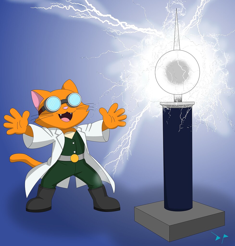 Tesla Cat - Finished Artworks - Krita Artists