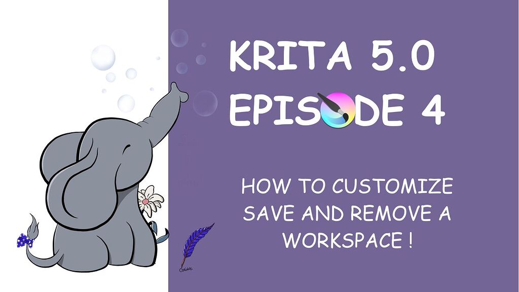 Krita 5.0 - how to customize, save or remove a workspace - Tutorials ...
