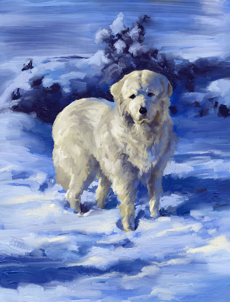 Lover of running in the snow - Finished Artworks - Krita Artists