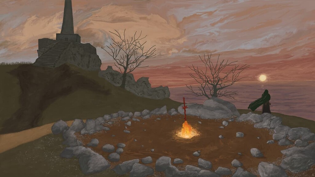 Majula (from Dark Souls 2) - Finished Artworks - Krita Artists