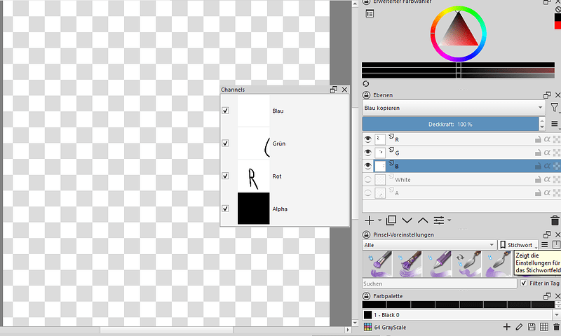 Seperate Channels - Alpha Channel - General Questions - Krita Artists