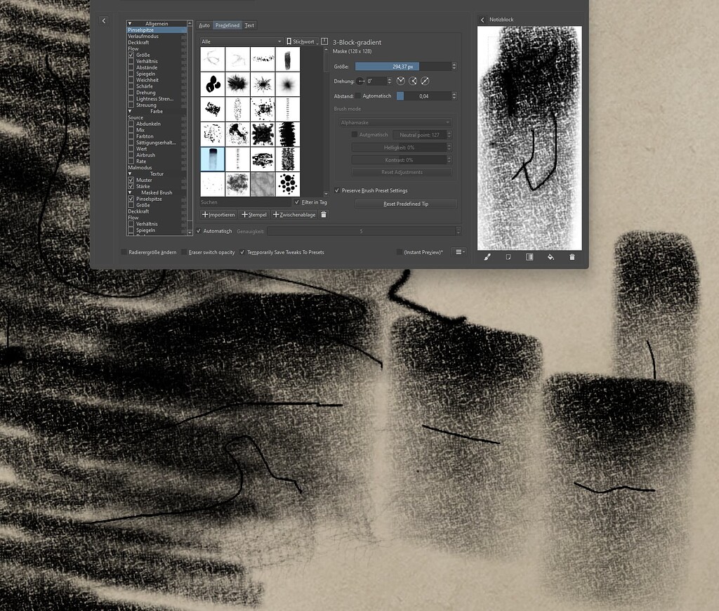 Dot in brush/stamp - Bundles and resources help - Krita Artists