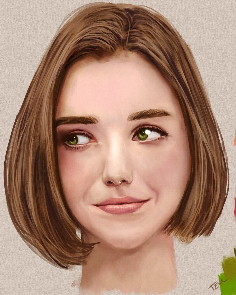 Realistic face study - Finished Artworks - Krita Artists