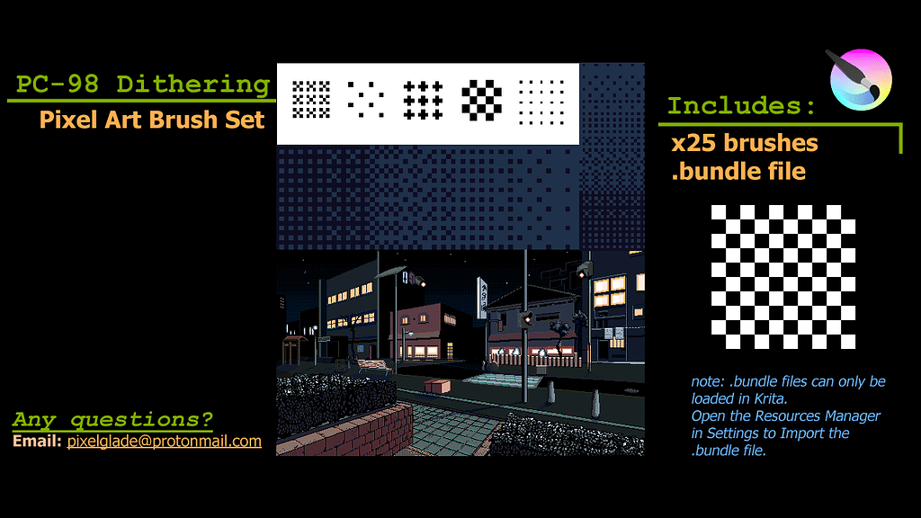 Free Krita pixel art brush set - Brushes and Bundles - Krita Artists